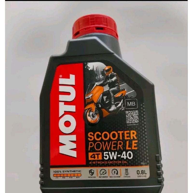Jual OLI MOTUL SCOOTER POWER LE 5W-40 0,8 & 5W-40 1LITER FULL SYNTHETIC ...
