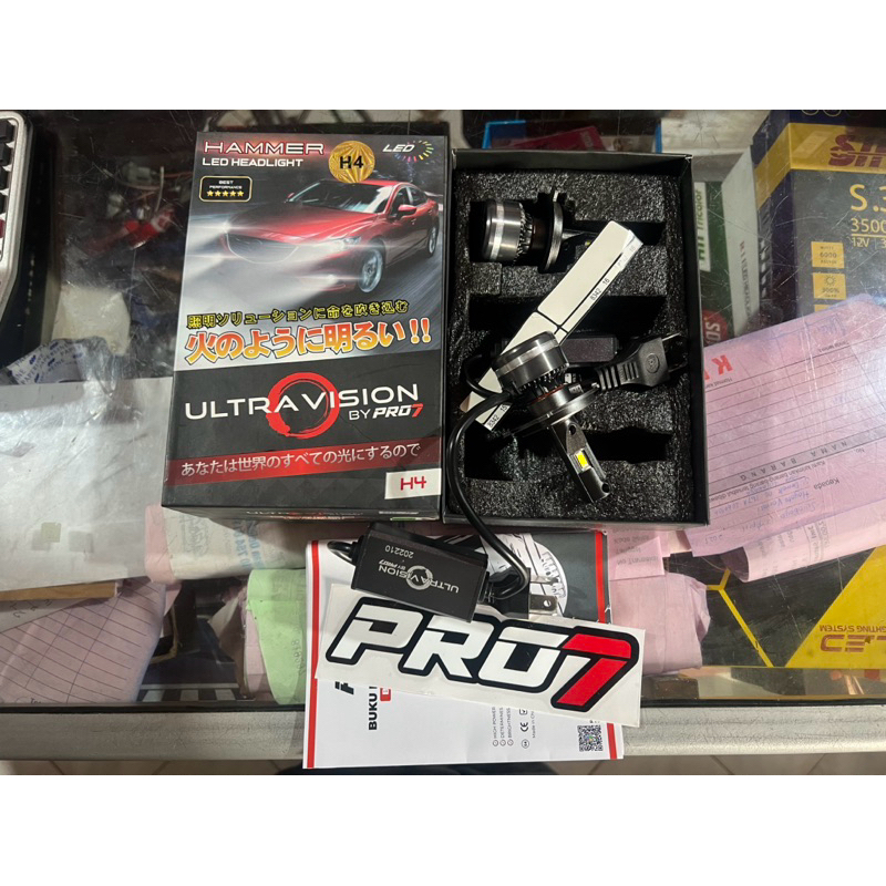 Jual LED Buld Bohlamp PRO7 Ultravision HAMMER 50 Watt Super Terang H4 ...