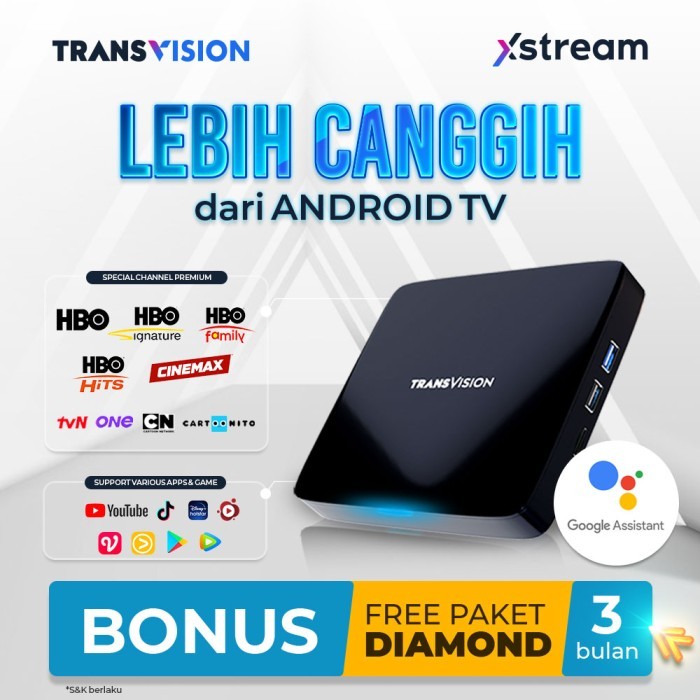 Jual Transvision Xstream Gen 2 Android TV Box FREE ALL CHANNEL 3 Bulan ...