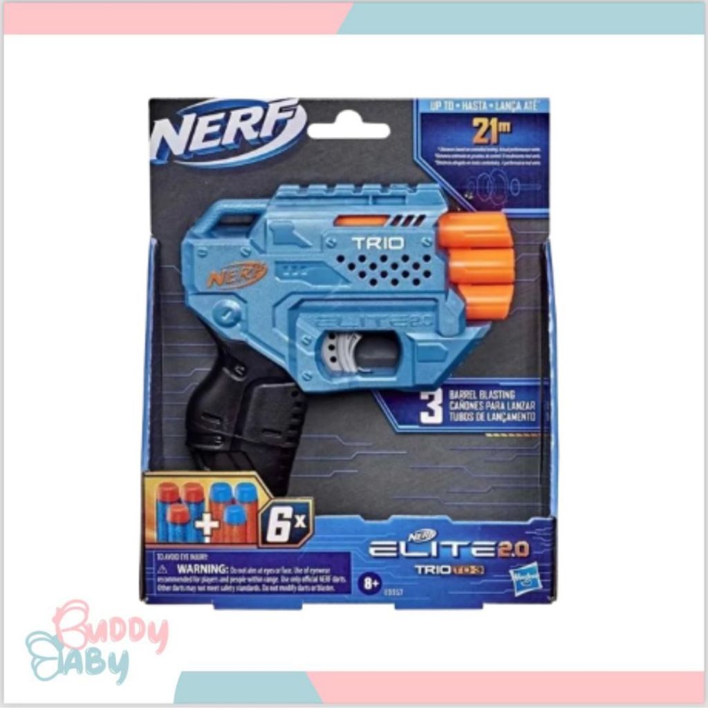 Jual NERF Elite 2.0 Trio TD-3 Soft Gun Original | Shopee Indonesia