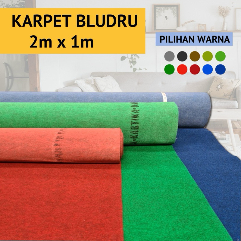 Jual Karpet Bludru 2m x 1m Meteran Karpet Masjid Panggung Ruangan ...