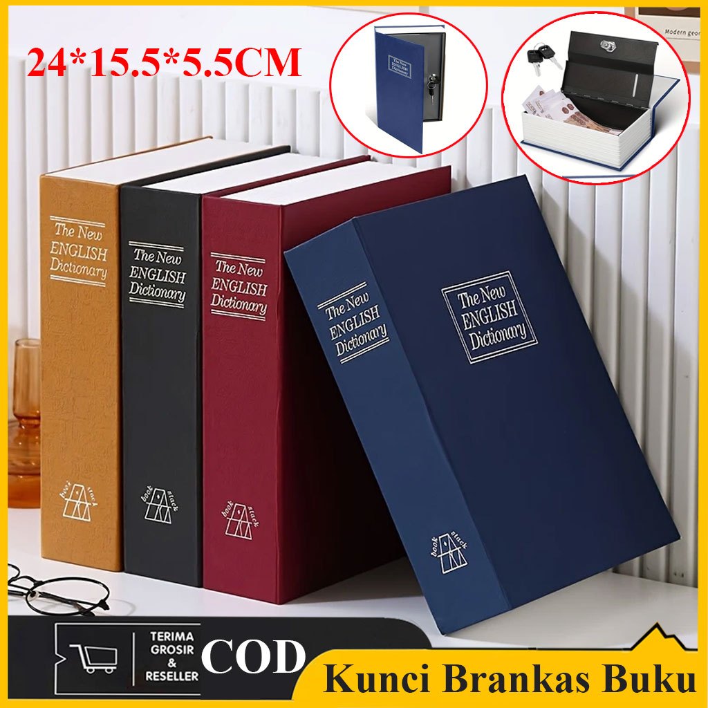 Jual Buku Brankas Kotak Safety Berangkas Hidden Storage Box Penyimpanan ...