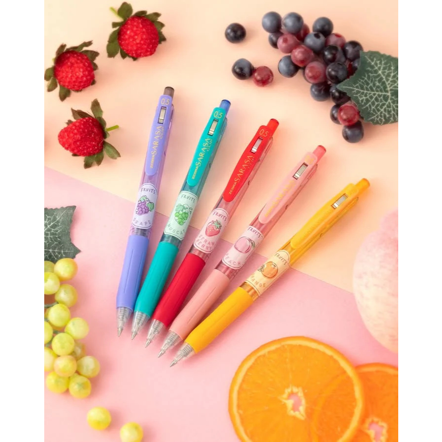 Jual Asaba Stationery- Pen/Pulpen/Bulpen Zebra Sarasa Clip Fruits ...