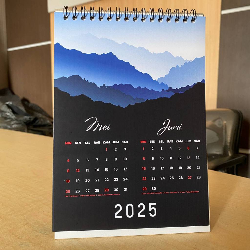 Jual Kalender Meja/kalender Agenda 13 lembar 1 sisi - TATAKAN LINEN ...