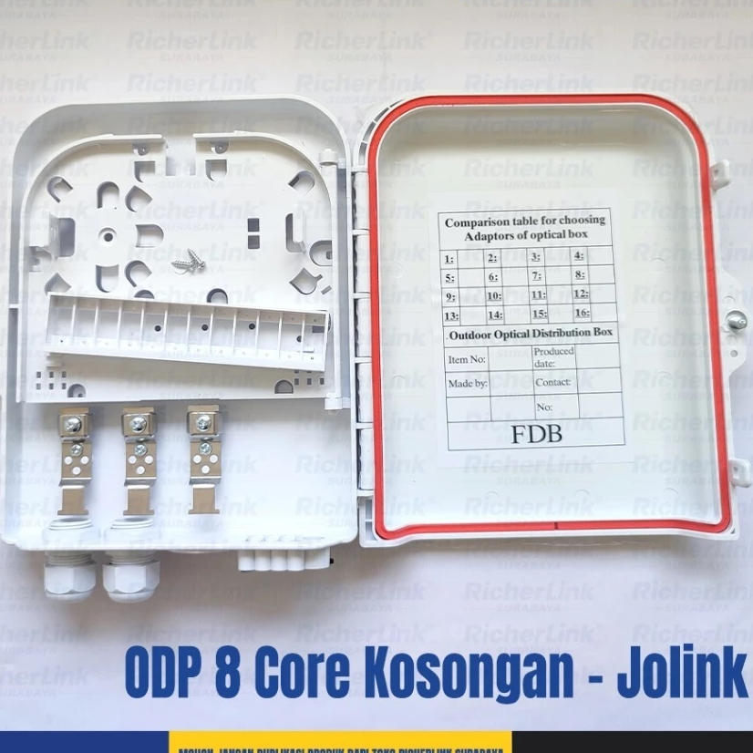 Jual ODP 8 Core Jolink Combo / ODP Fiber Optic 8 Core Jolink [ Bonus Ring besi ] | Shopee Indonesia