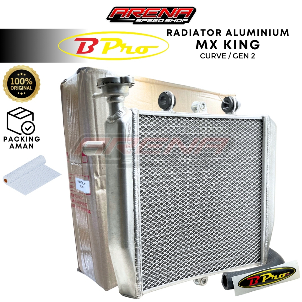 Jual B-Pro Racing Radiator Aluminium MX King Gen 2 Big Radiator Curve ...