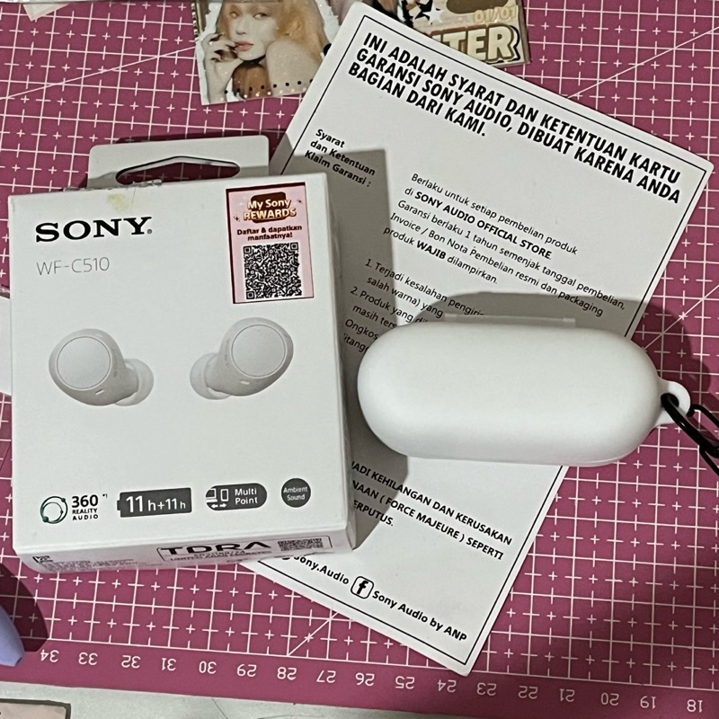 Jual [PRELOVED] SONY WF-C510 TWS Truly Wireless Earbuds / WFC510 White | Shopee Indonesia