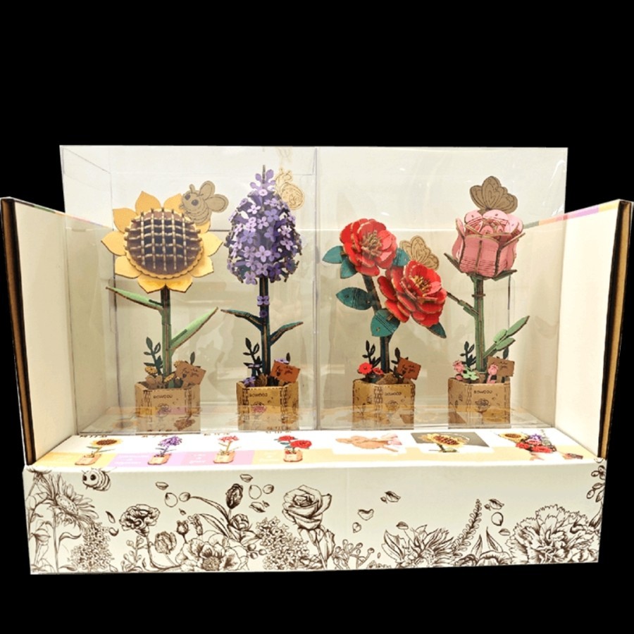 Jual Robotime Rowood DIY 3D Wooden Puzzle Flower Mainan pasang Bunga ...