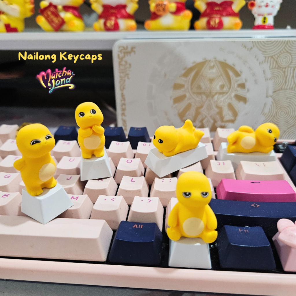 Jual Nailong The Yellow Dino Keycaps Mechanical Keyboard ; Keycaps ...