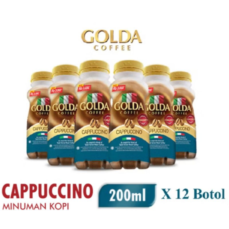 Jual GOLDA COFFE CAPPUCINO 200 ML x12 | Shopee Indonesia