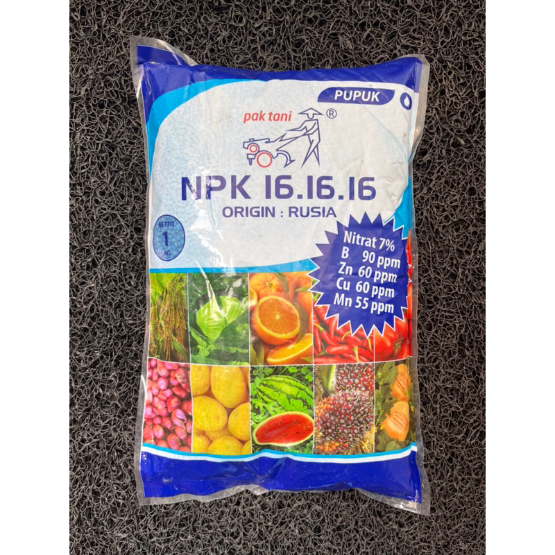 Jual Pupuk NPK Pak Tani 16-16-16 Kemasan Pabrik 1 kg | Shopee Indonesia