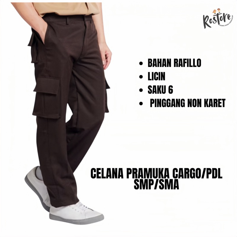 Jual [Termurah Best Quality] Celana Pramuka PDL Kempol Kargo (6 Saku ...