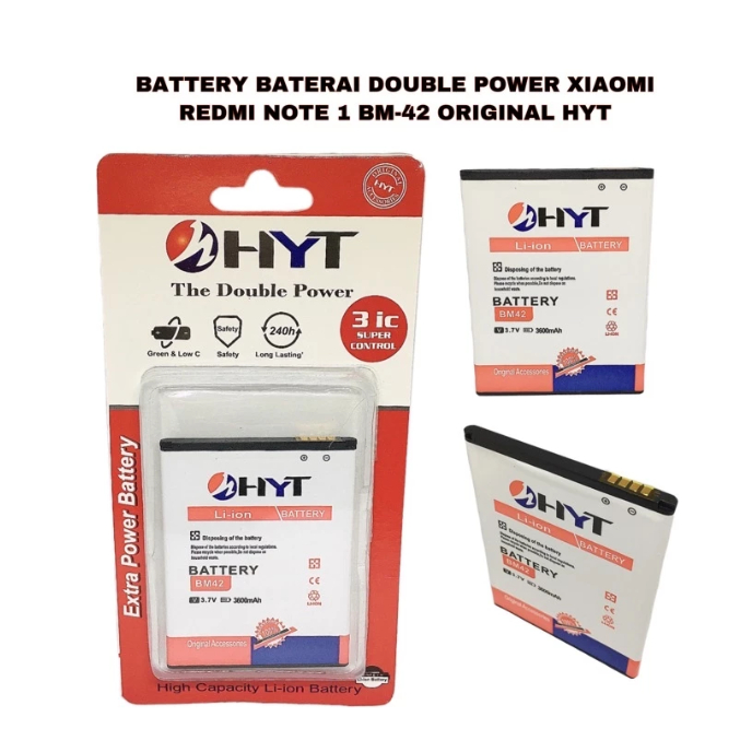 Jual { BATTERY SHOP } BATTERY BATERAI BATRE DOUBLE POWER BM42 XIAOMI ...