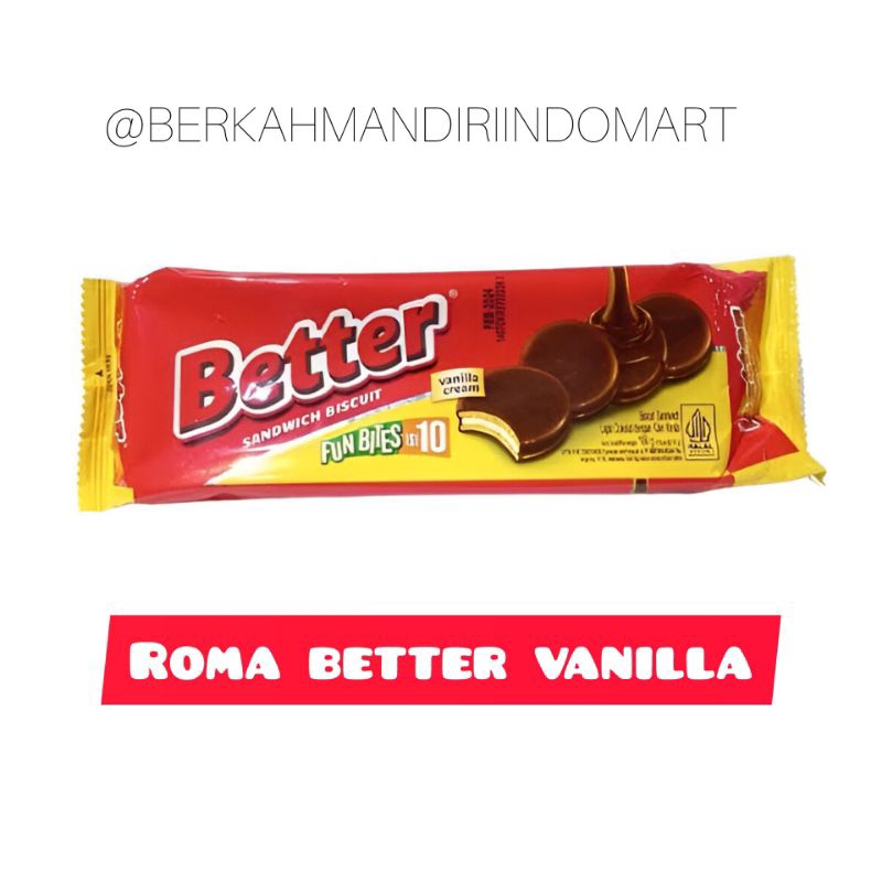 Jual Roma better sandwich vanilla pack 100 gram | Shopee Indonesia