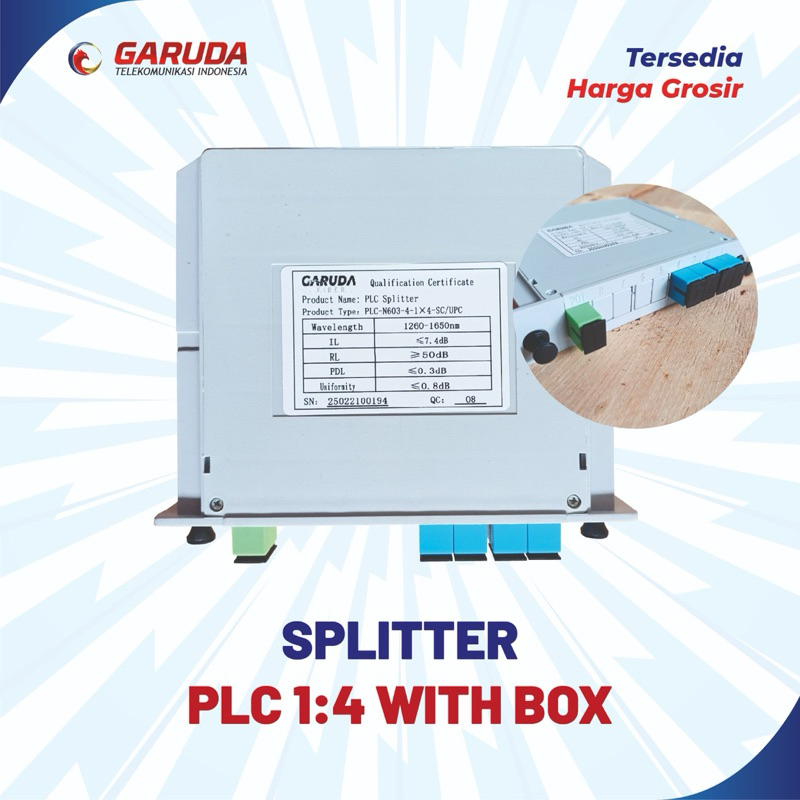 Jual Garuda Fiber Splitter 1:4 with box | Shopee Indonesia