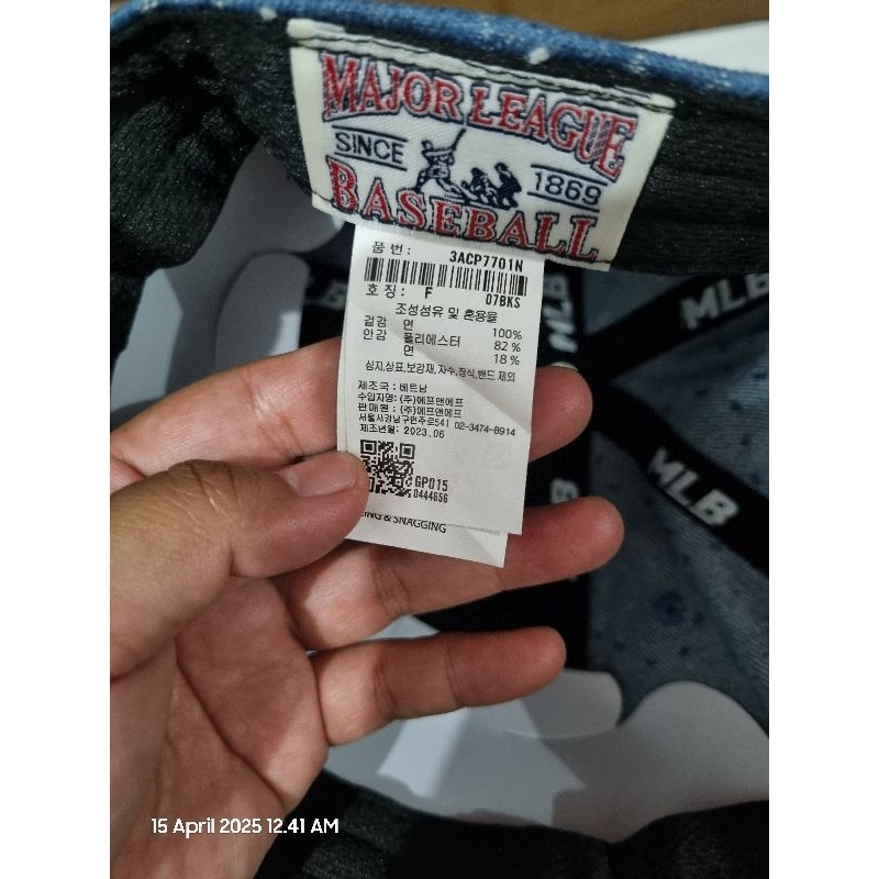 Jual topi jeans MLB besi | Shopee Indonesia