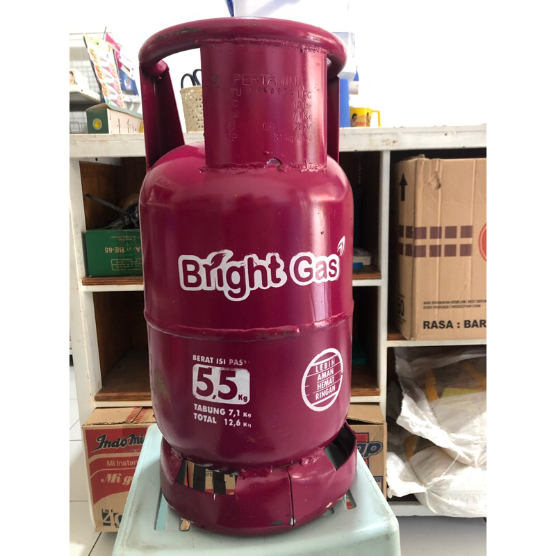 Jual Tabung LPG/elpiji Bright Gas 5,5kg (Kosongan) | Shopee Indonesia