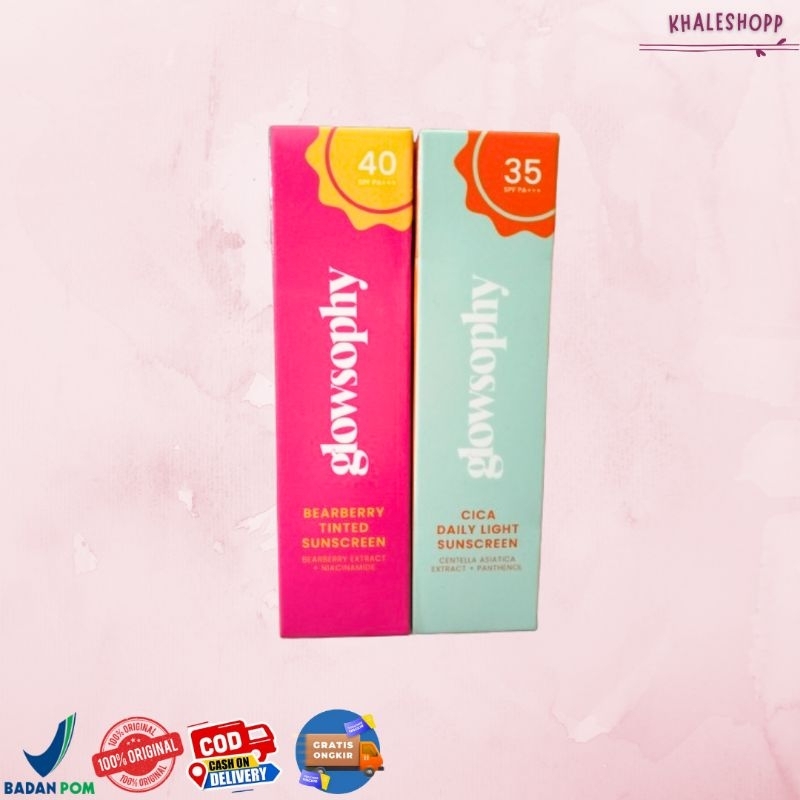 Jual Glowsophy Bearberry Tinted Sunscreen SPF 40 PA+++ Pore-Blurring ...