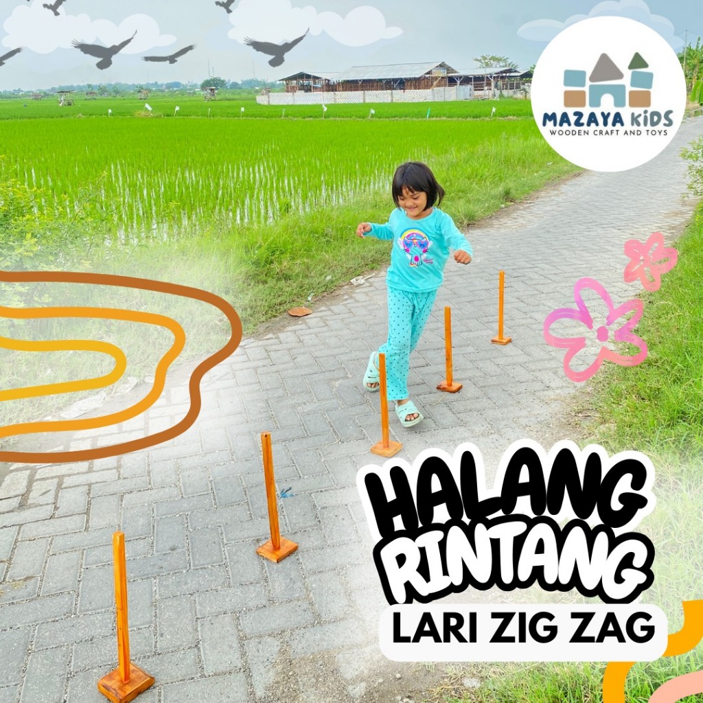 Jual Mazaya Kids - Permainan Halang Rintang Lari Zig-zag | Shopee Indonesia