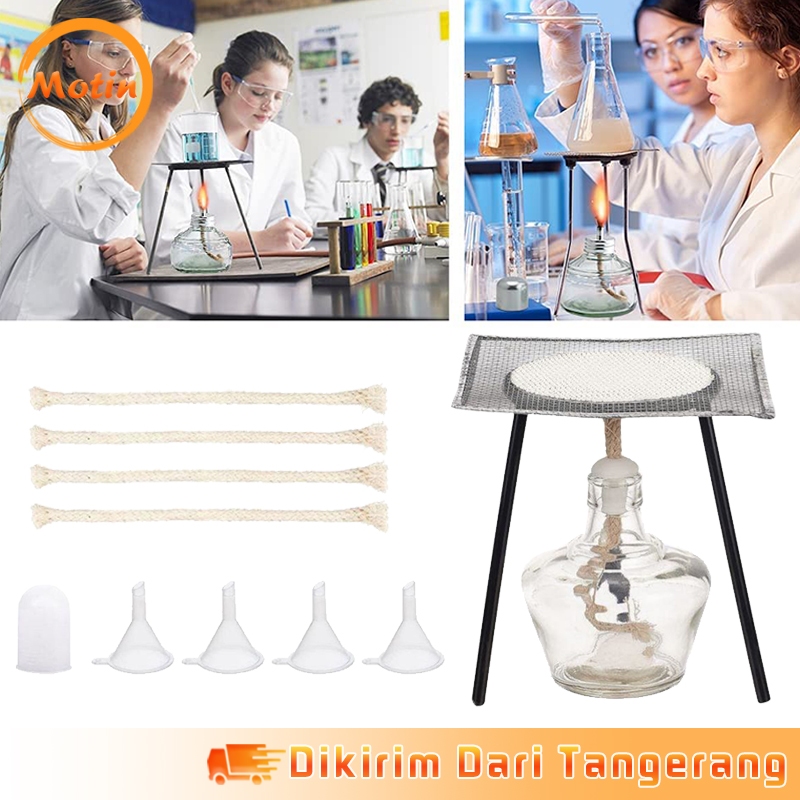 Jual 1 Set Pemanas Laboratorium 150ml Lampu Spirtus + Kaki Tiga + Kasa ...