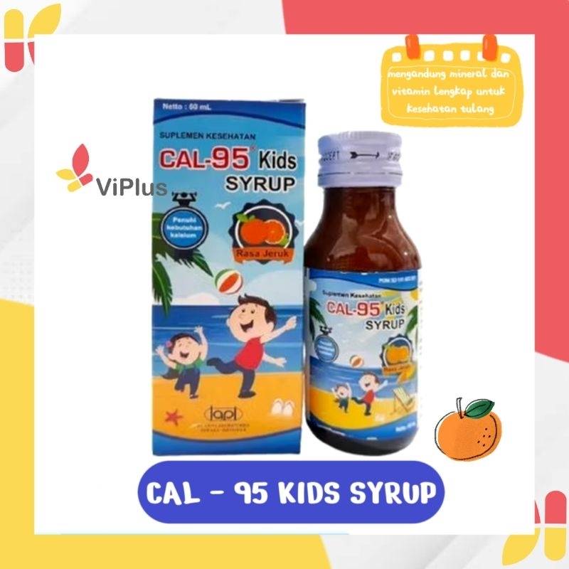 Jual Cal 95 kids syrup 60 ml - Multivitamin dan mineral | Shopee Indonesia