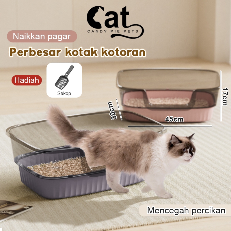 Jual Besar Litter Box Kucing Baskom Pasir Kucing Cat Litter Box Kotak ...