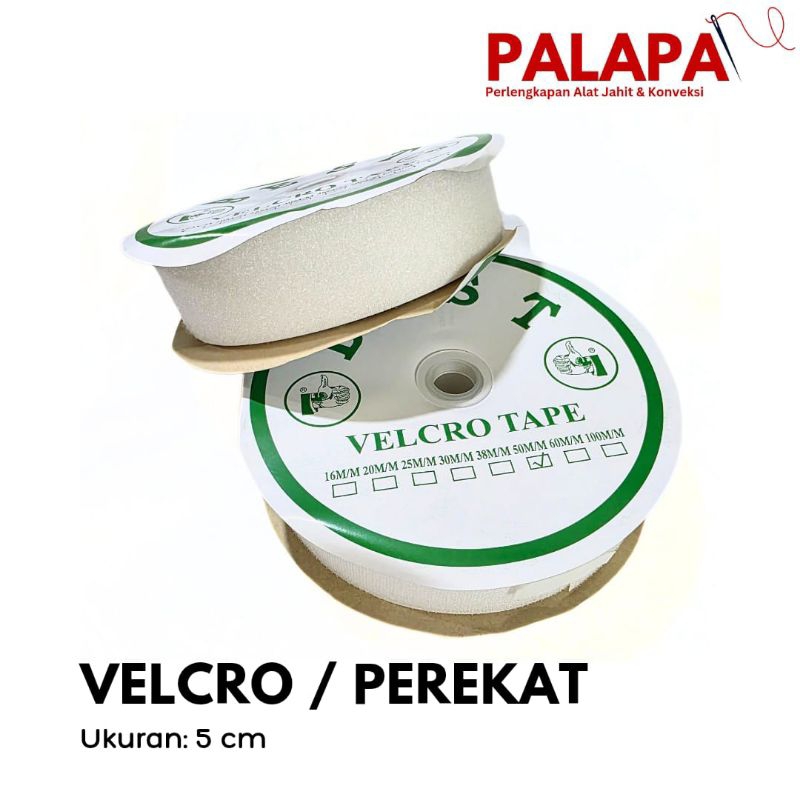 Jual Velcro perekat 5cm warna putih ( pilih kasar/ halus) | Shopee ...