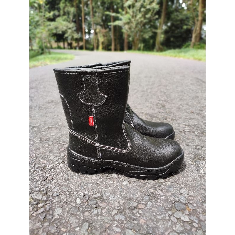 Jual Gita Boots - Sepatu Safety Boot Besi Kulit Kerja Proyek Tambang ...