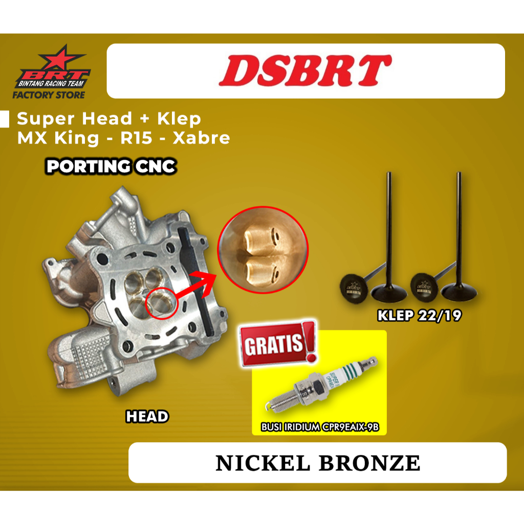 Jual Head BRT MX KING Jupiter MX Vixion Old NVL NVA R15 Xabre MX New ...