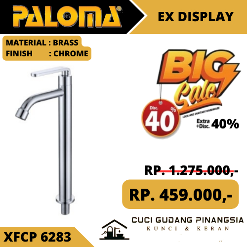 Jual PALOMA EX FCP 6283 KERAN WASTAFEL BAMBU BRASS CHROME ( EX DISPLAY ...