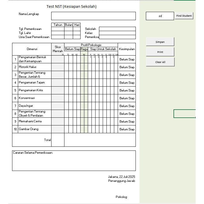 Jual Aplikasi Skoring NST (Tes Kesiapan Sekolah) | Shopee Indonesia