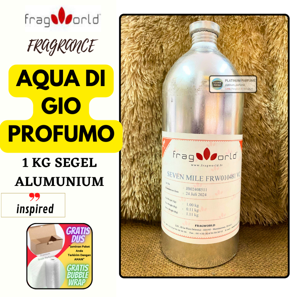 Jual Bibit Parfum SEVEN MILE ( Aqua DiGio PROFUMO ) 1 KG SEGEL ...