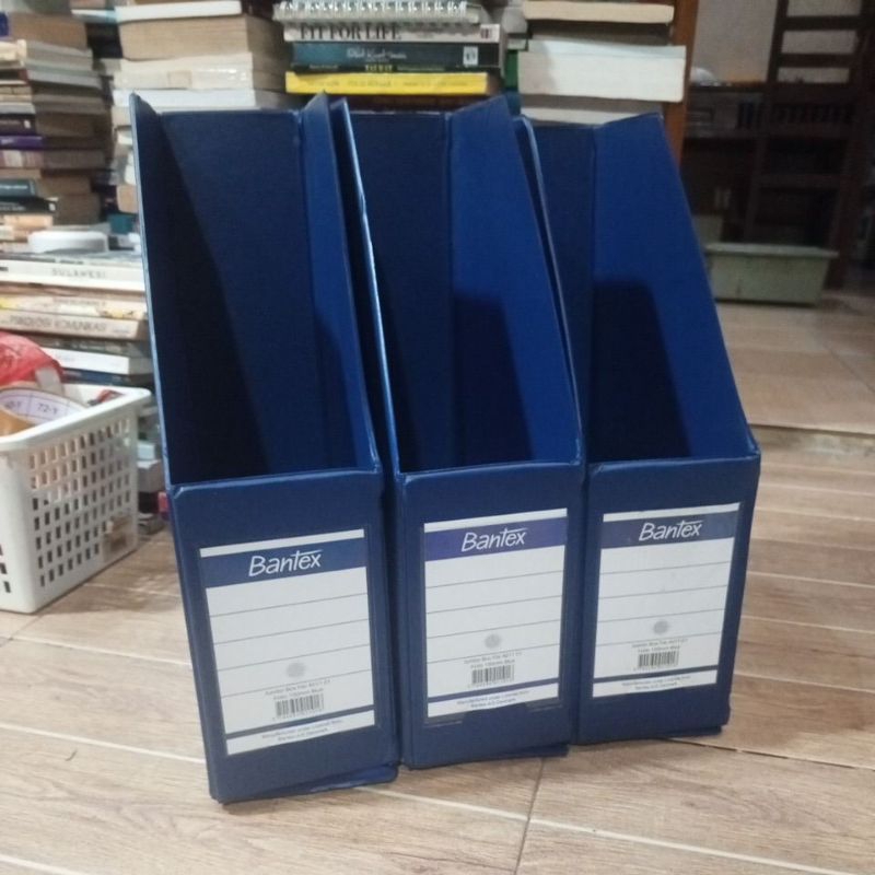 Jual box file bantex, bindex, jumbo, 10cm, kondisi baik, 90%, used ...
