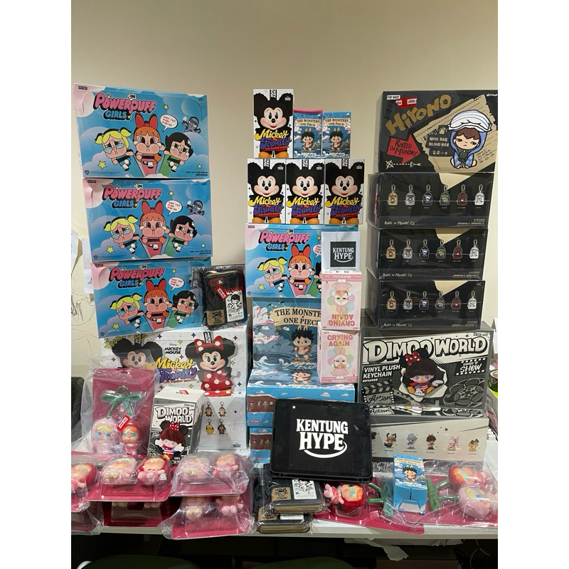 Jual Popmart mickey family cute together keychain disney labubu cry ...