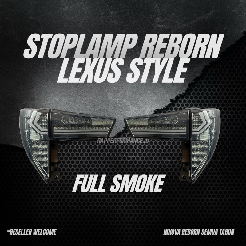 Jual Stoplamp Innova Reborn LED Lexus Style Welcome Light Smoke Red New ...