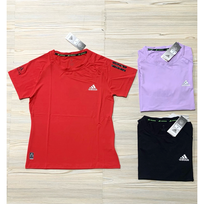 Jual KAOS IMPORT WANITA ADIDAS RUNNING TSHIRT LADIES PREMIUM MERAH UNGU ...
