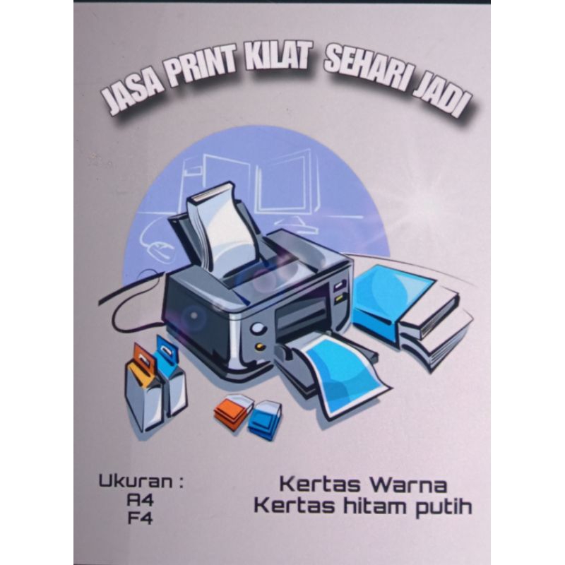 Jual JASA PRINT KERTAS A4/ KERTAS F4, CETAK DOKUMEN, SKRIPSI, PROPOSAL ...