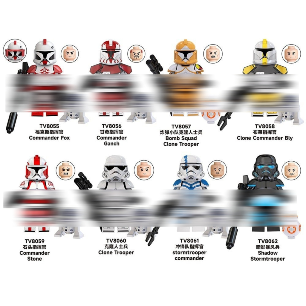 Jual TV6108 Star Wars Commander Fox Ganch Bomb Squad Clone Trooper Bly ...