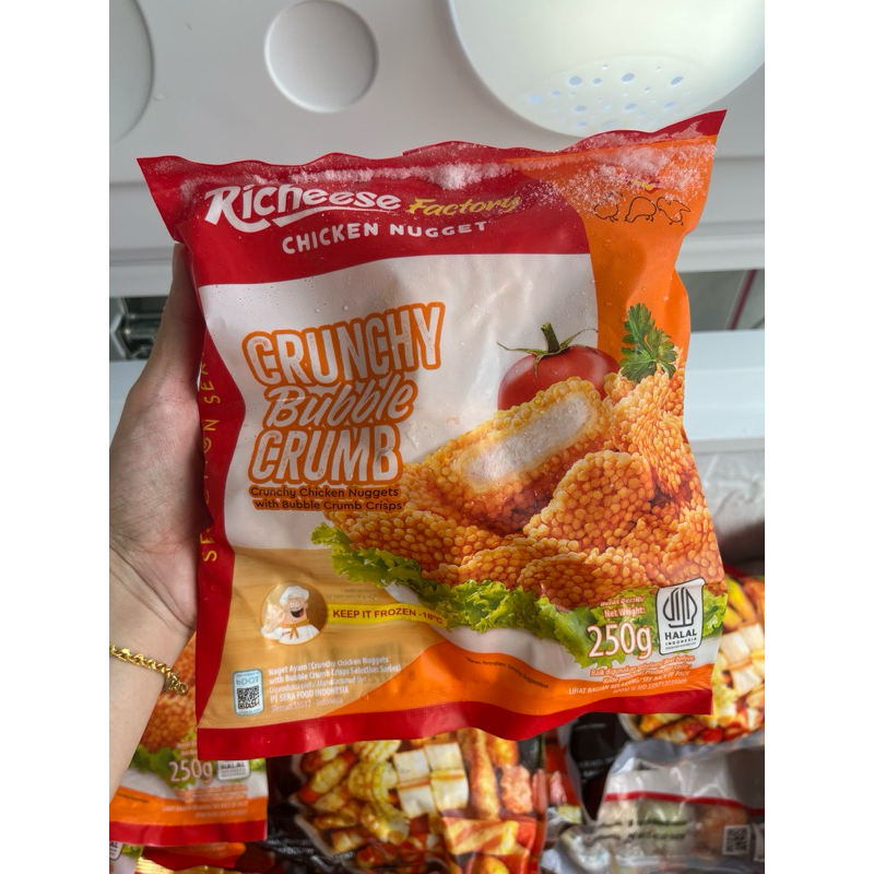 Jual Nugget Richeese chiken nuget crispy 250 gr bubble crumb EL Beryl ...