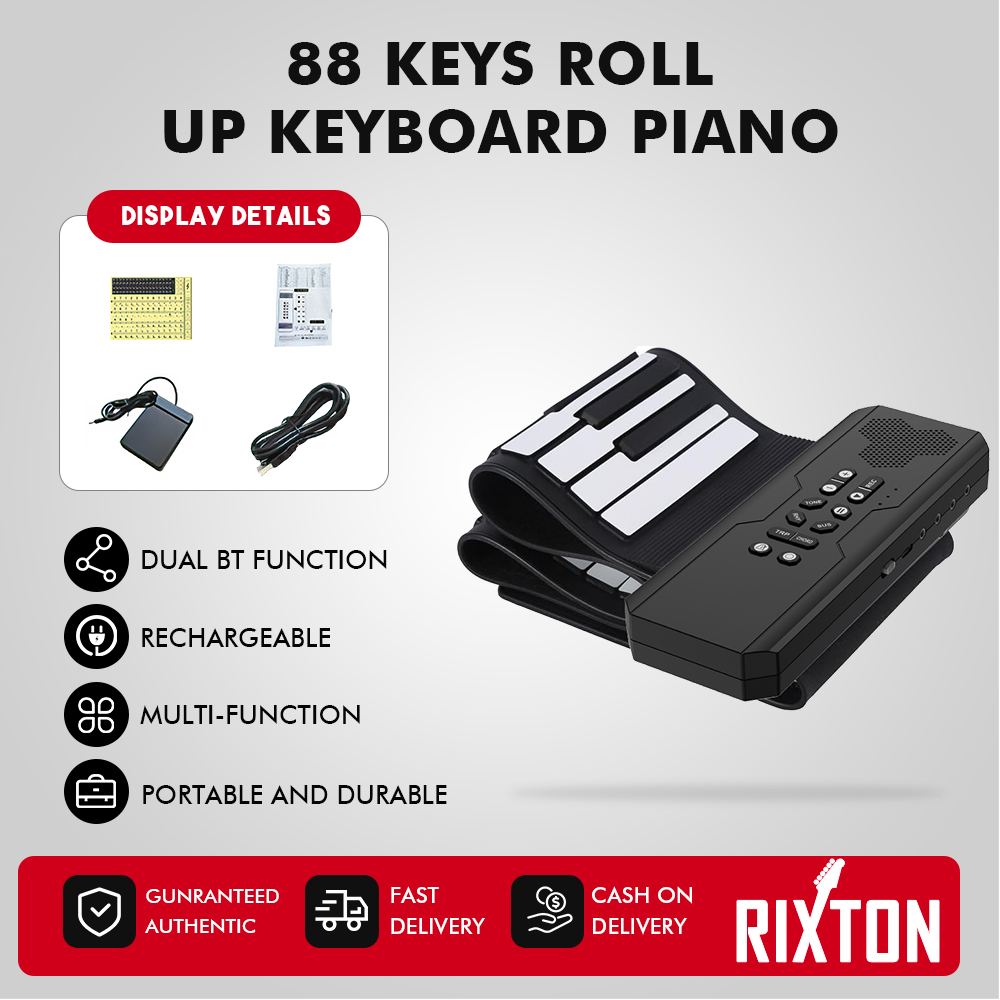 Jual RIXTON Keyboard elektronik portabel 88 tuts piano tangan dengan ...