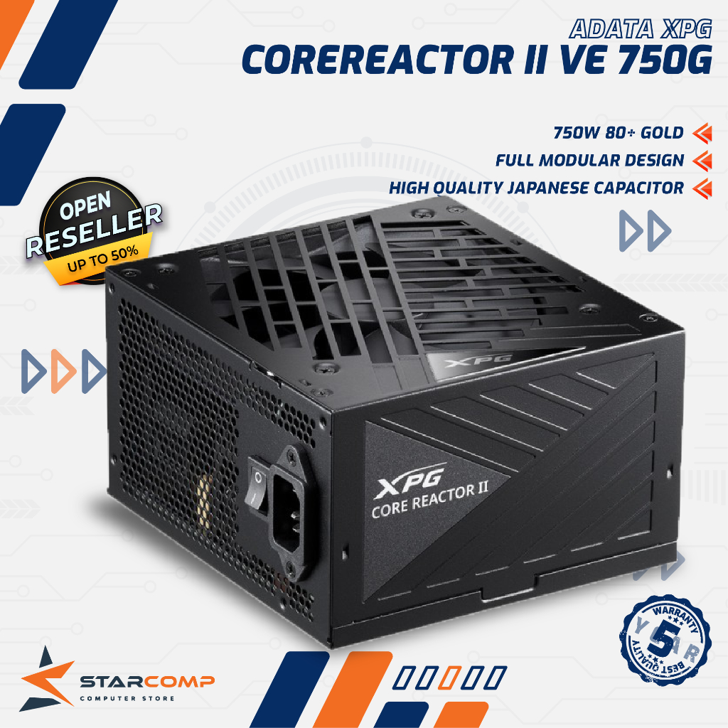 Jual ADATA XPG Core Reactor II VE 750G 80+ Gold Power Supply 750w | Shopee Indonesia