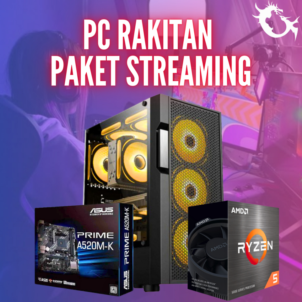 Jual PC Rakitan Paket Streaming Ryzen 5 5500 | RAM 32 GB Kit | Asus ...