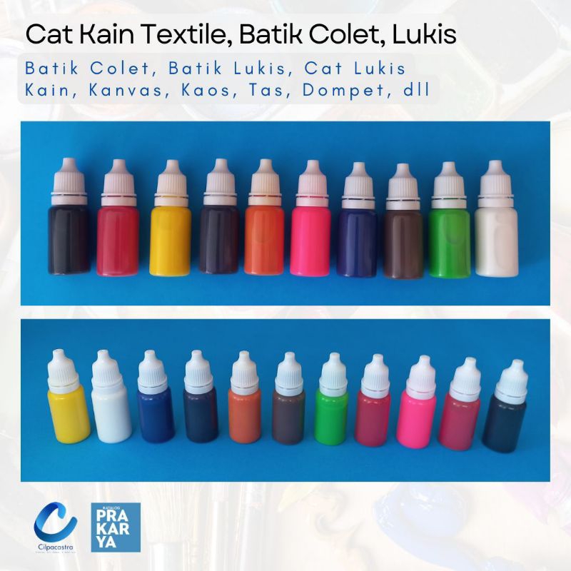 Jual Cat Batik Kain Textile Lukis Batik Colet 15ml, Prakarya Sekolah ...