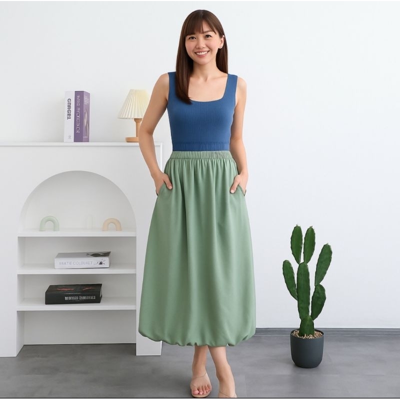 Jual Beth & Ron Rok Midi Balon/Balloon Skirt | Shopee Indonesia