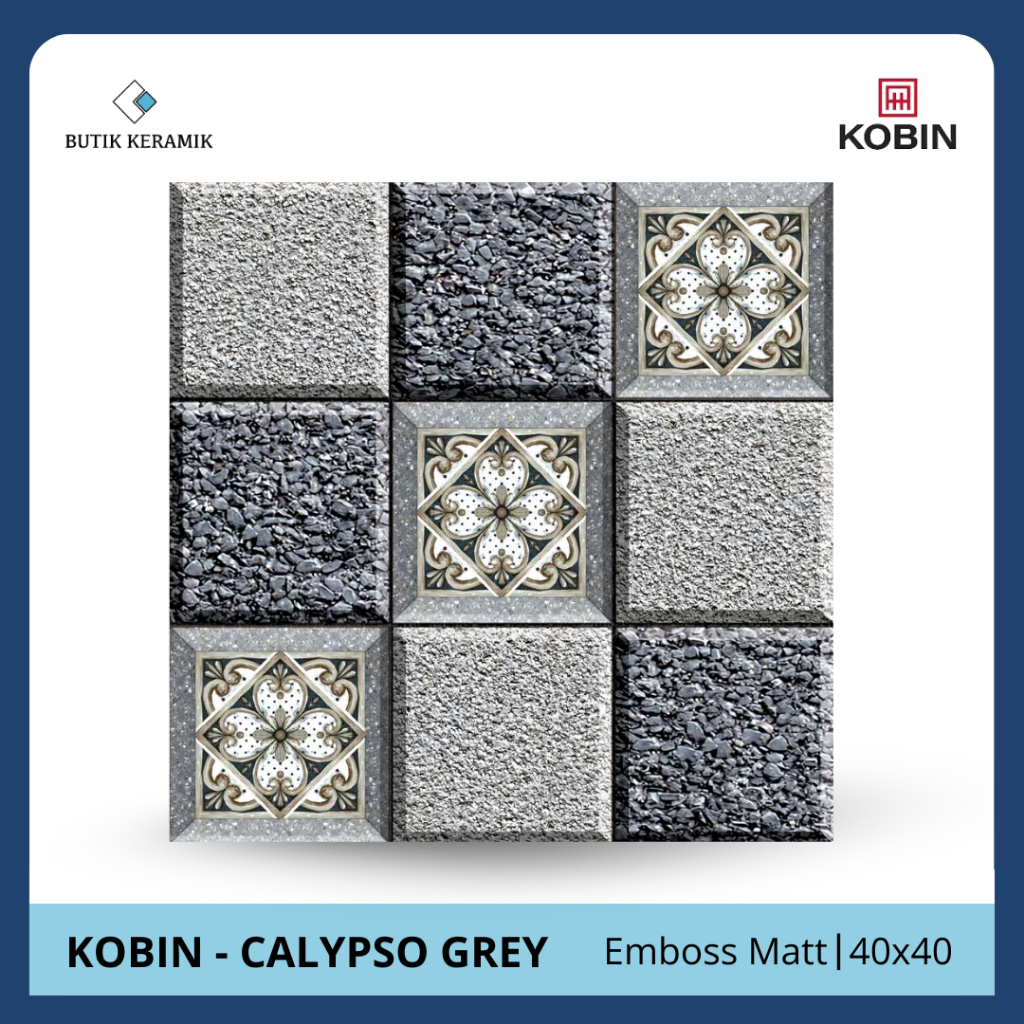 Jual Keramik 40x40 Matt | Kobin | Calypso Series | Glossy | Grade A ...