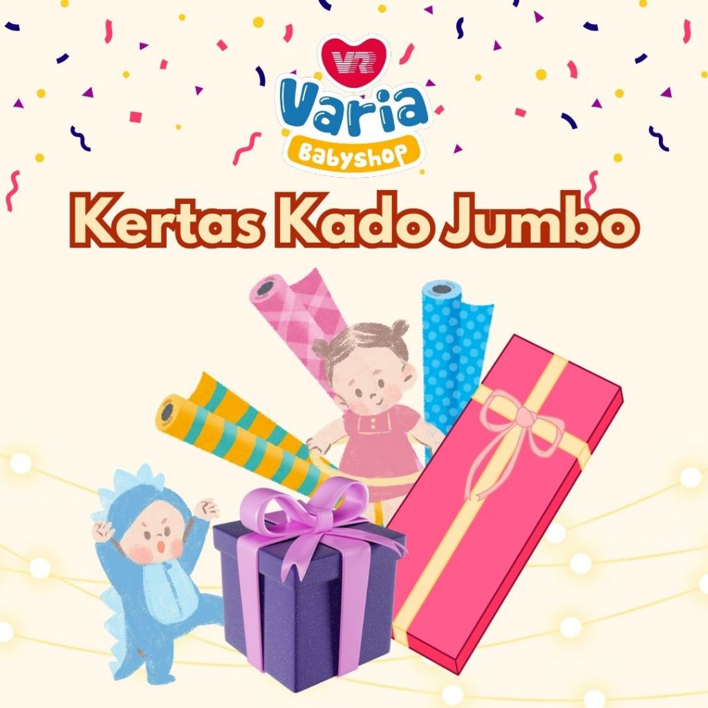 Jual KERTAS KADO JUMBO / KERTAS KADO BAYI / KERTAS KADO UKURAN BESAR ...