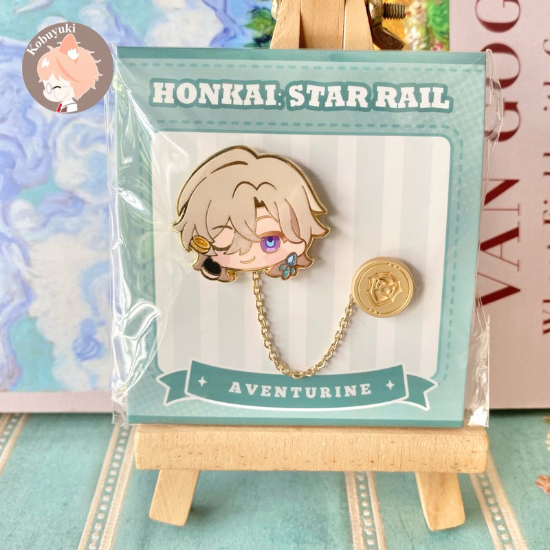 Jual OFFICIAL Aventurine Enamel Collar Pin Hsr star rail penacony merch ...