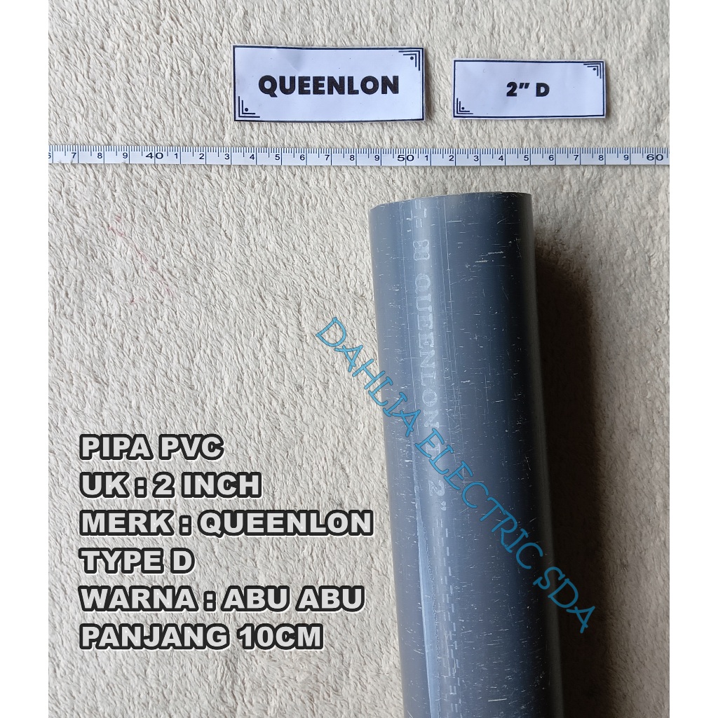 Jual Pipa Pvc 2 INCH D QUEENLON ABU-ABU | Shopee Indonesia