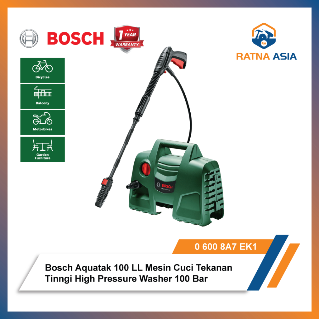 Jual Jet Cleaner Bosch Easy Aquatak 100 LL Pressure Washer Alat Cuci ...