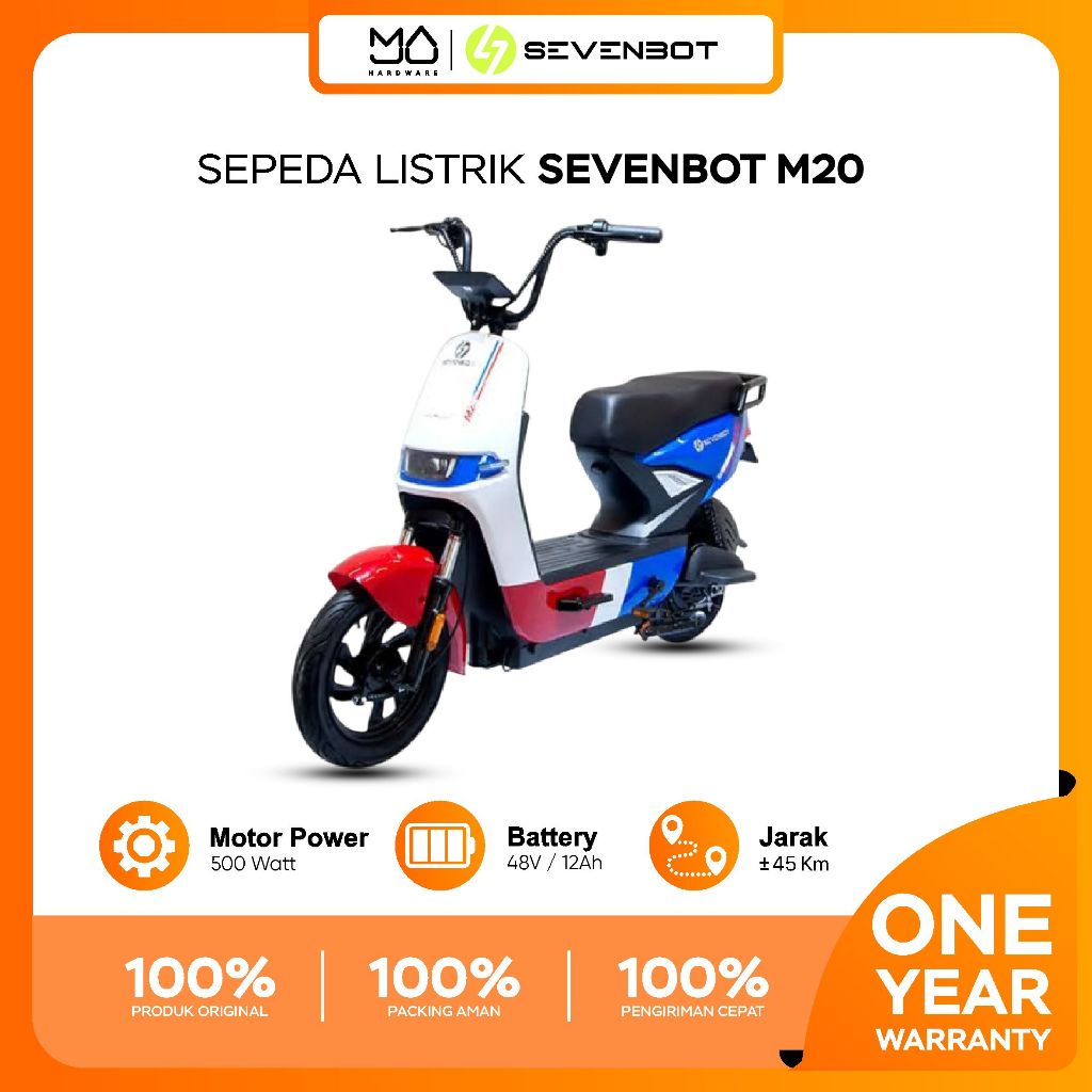 Jual Sepeda Listrik SEVENBOT M20 New 43km/jam – Garansi Resmi | Shopee ...